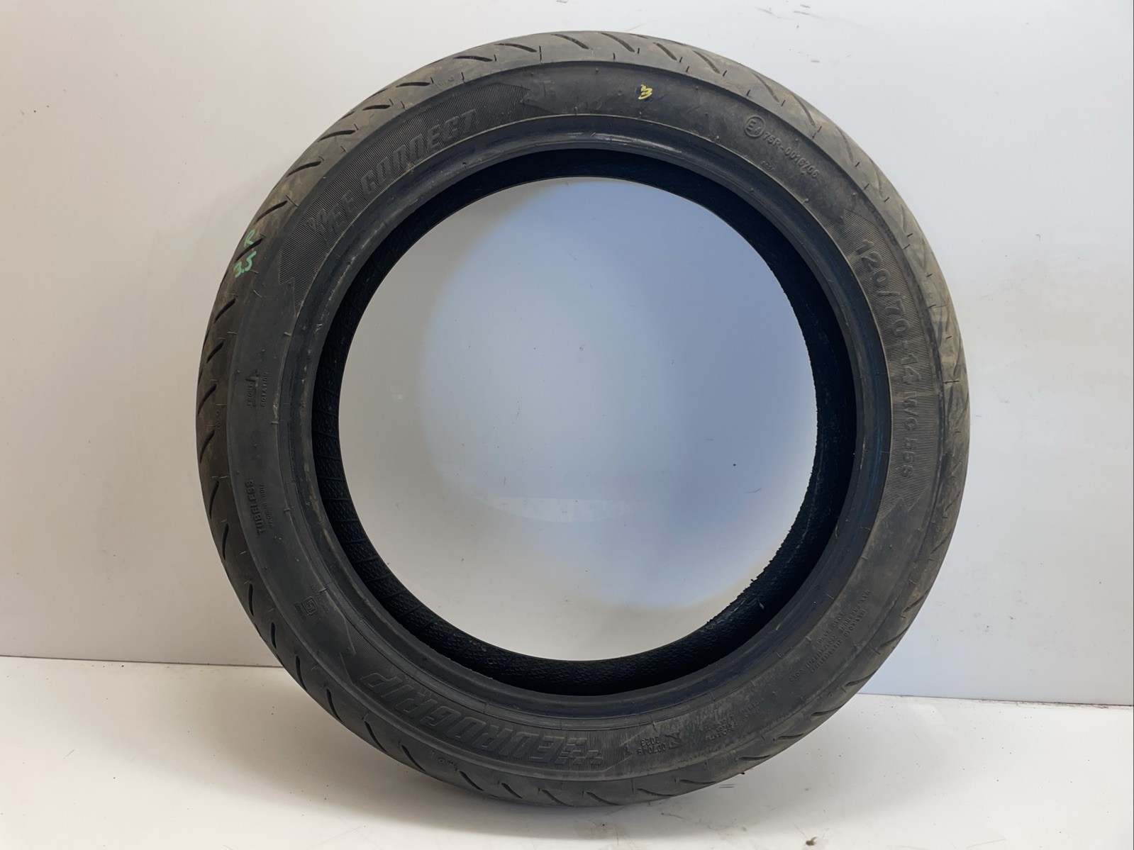 Eurogrip Bee Connect 120/70/14 Front Part Worn Used Motorcycle Tyre ...
